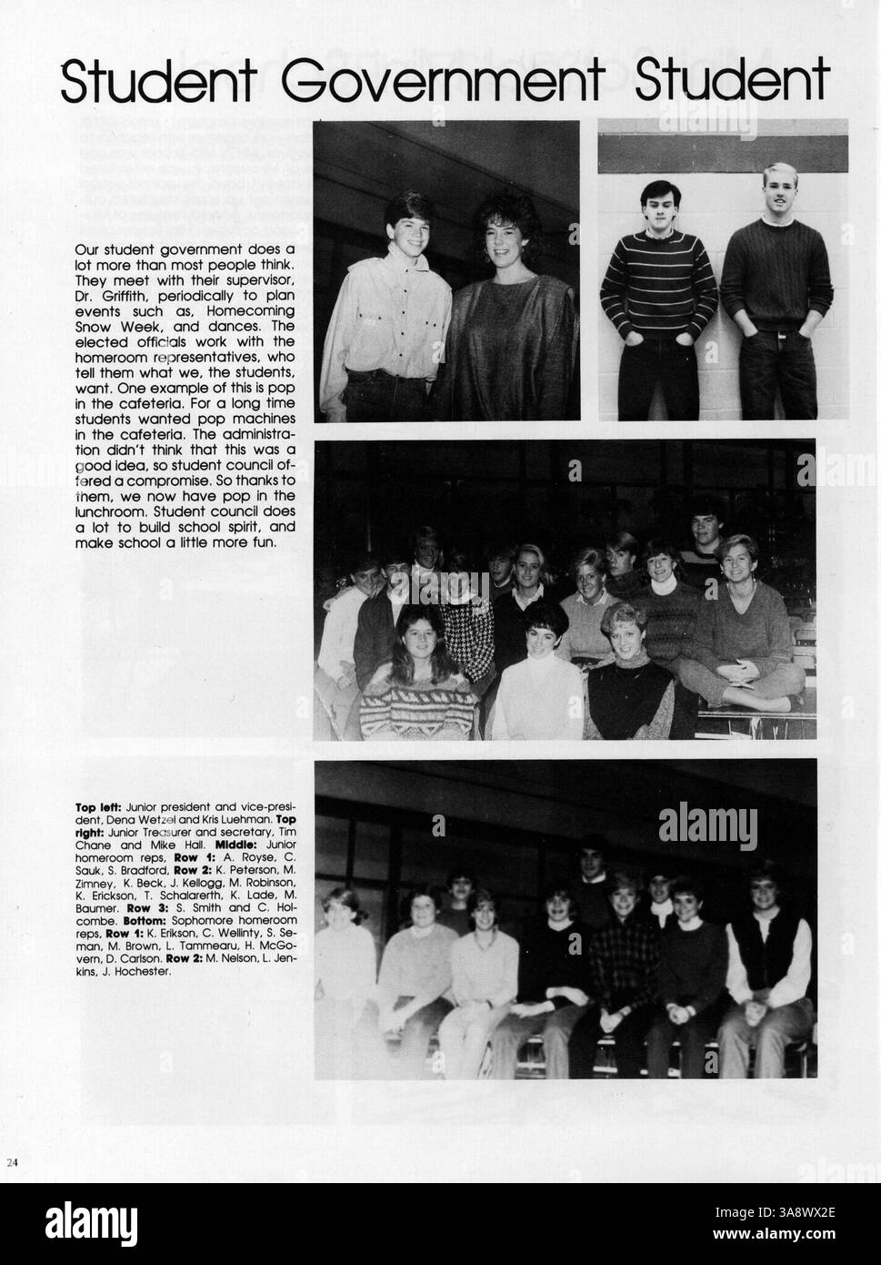 The 1985 Voyageur yearbook from Minnetonka High School documents the ...
