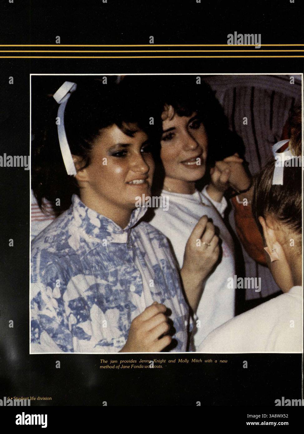 The 1986 yearbook from jefferson high captures the events hi-res stock ...