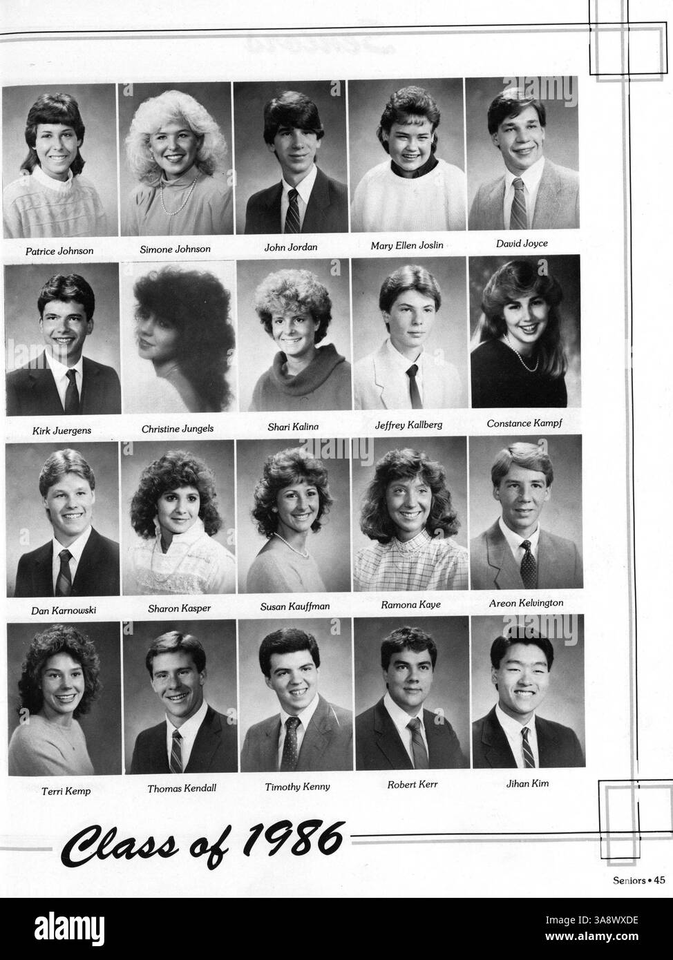 The 1986 yearbook from Jefferson High captures the essence of the 1985 ...
