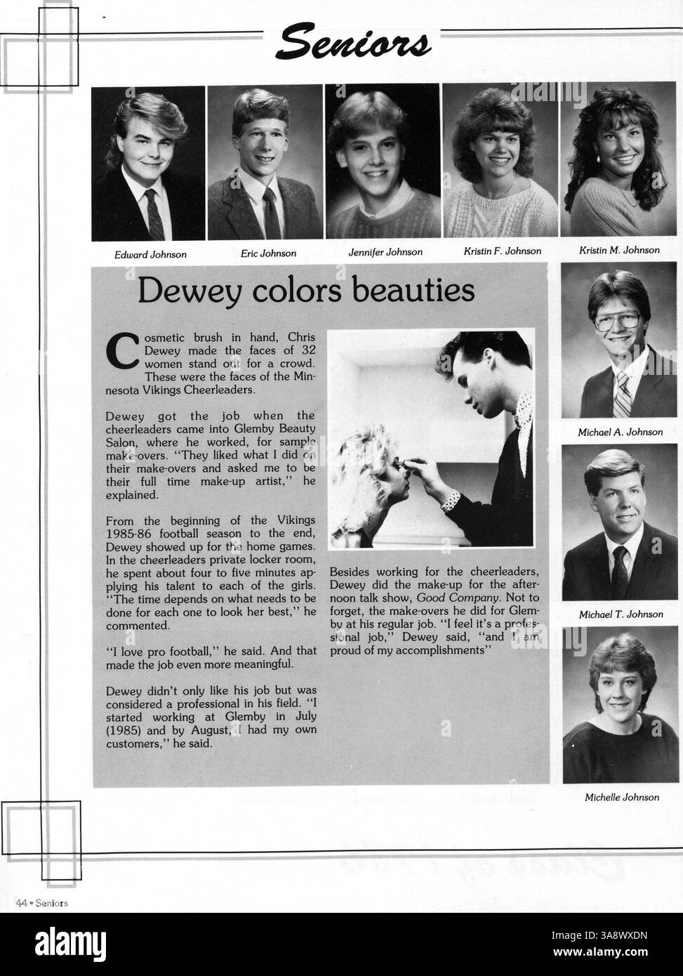 The 1986 Jefferson High yearbook serves as a historical record ...