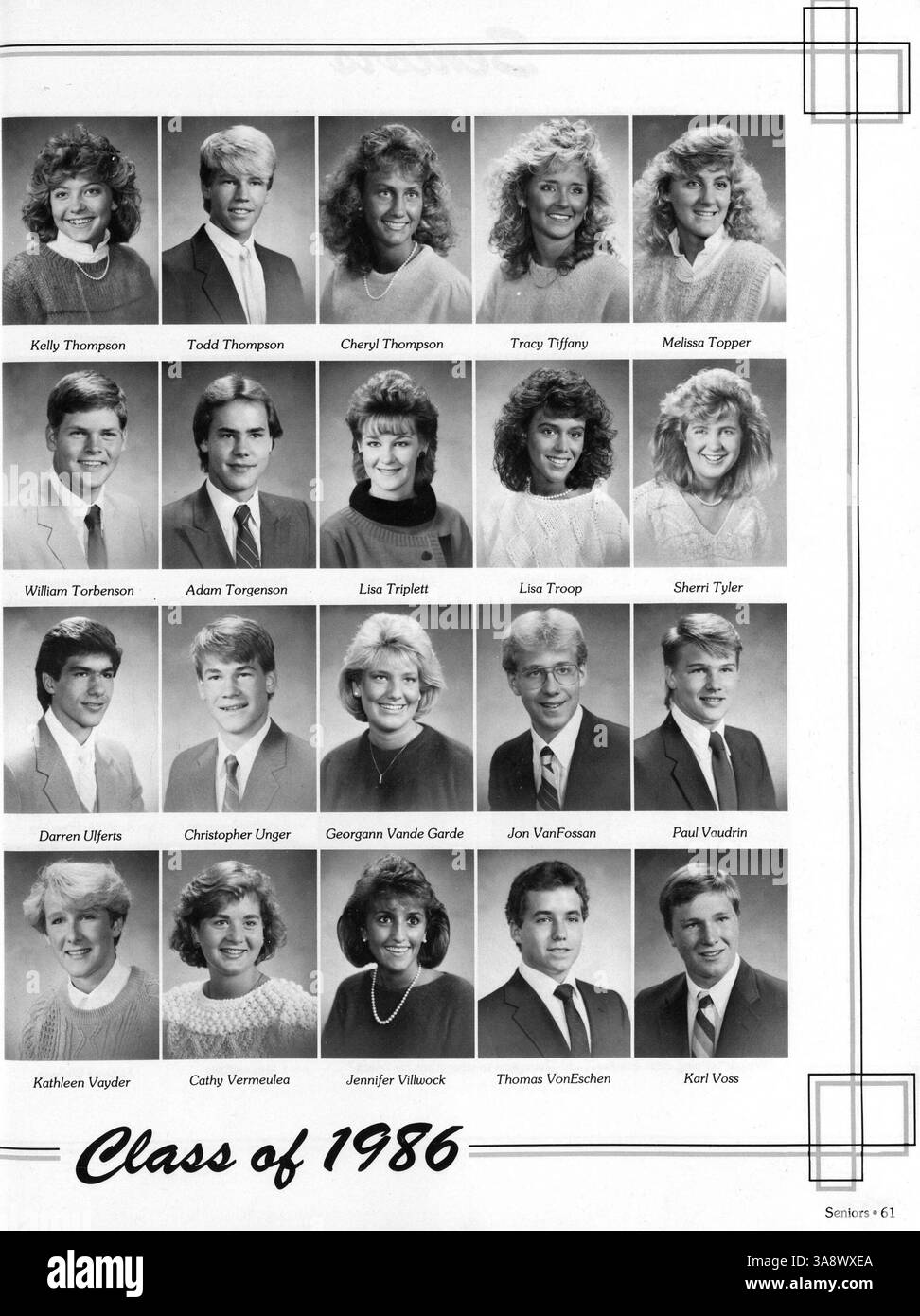 The 1986 yearbook from Jefferson High School highlights the significant ...