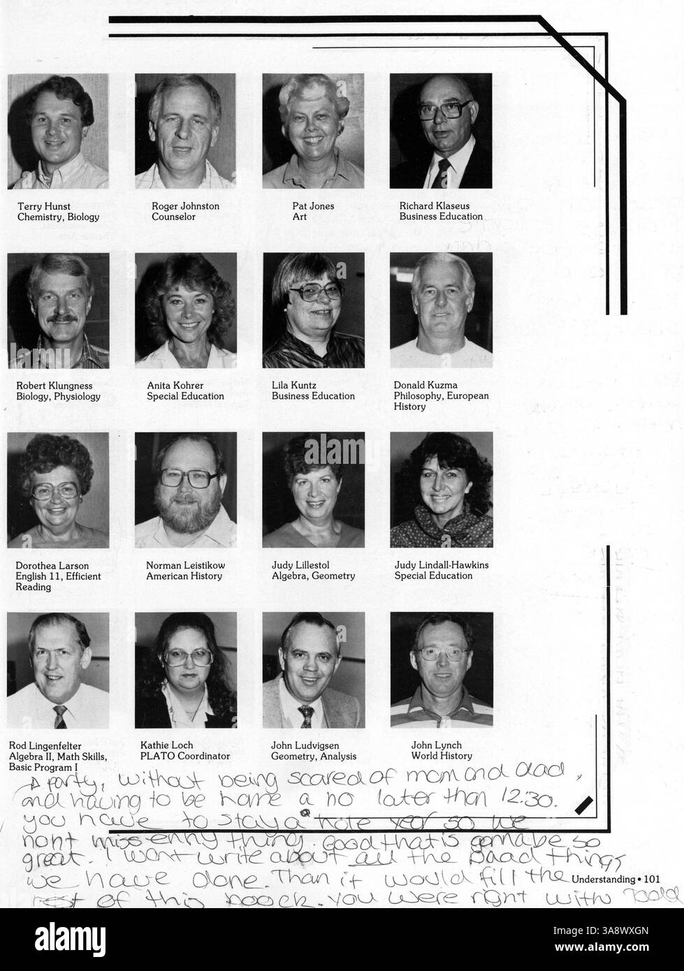 The 1986 jefferson high yearbook features key moments of student hi-res ...