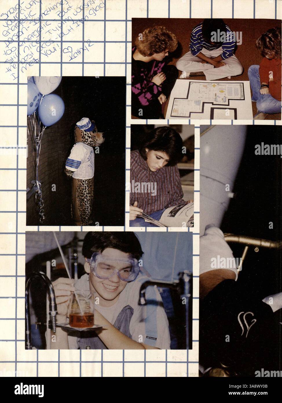 The 1986 yearbook from Jefferson High School features student ...