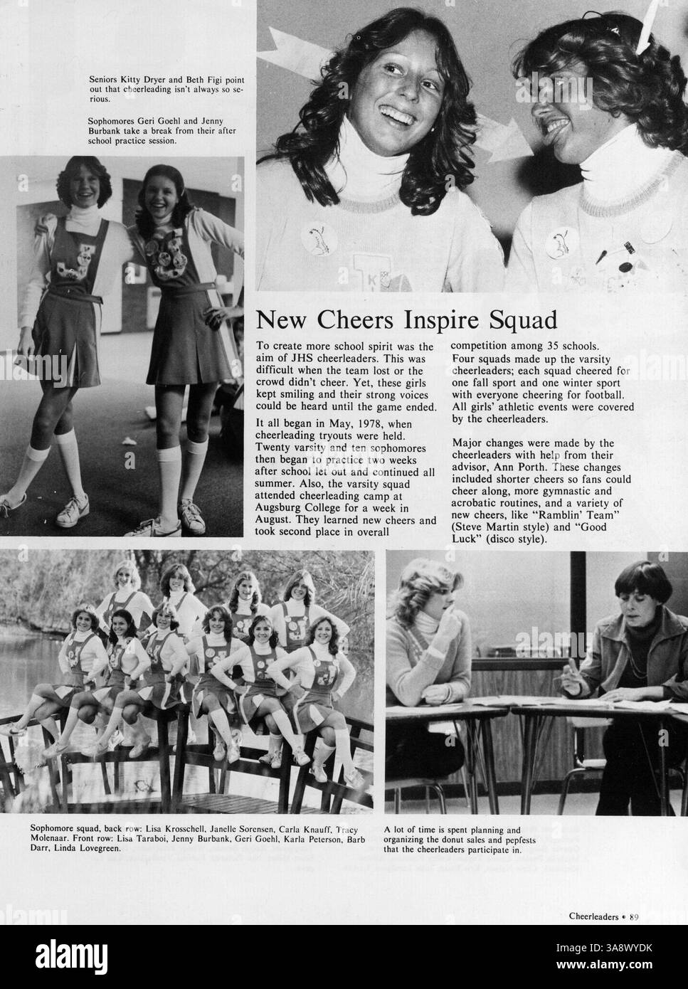 This 1979 yearbook from jefferson high school highlights student activities hi-res stock ...