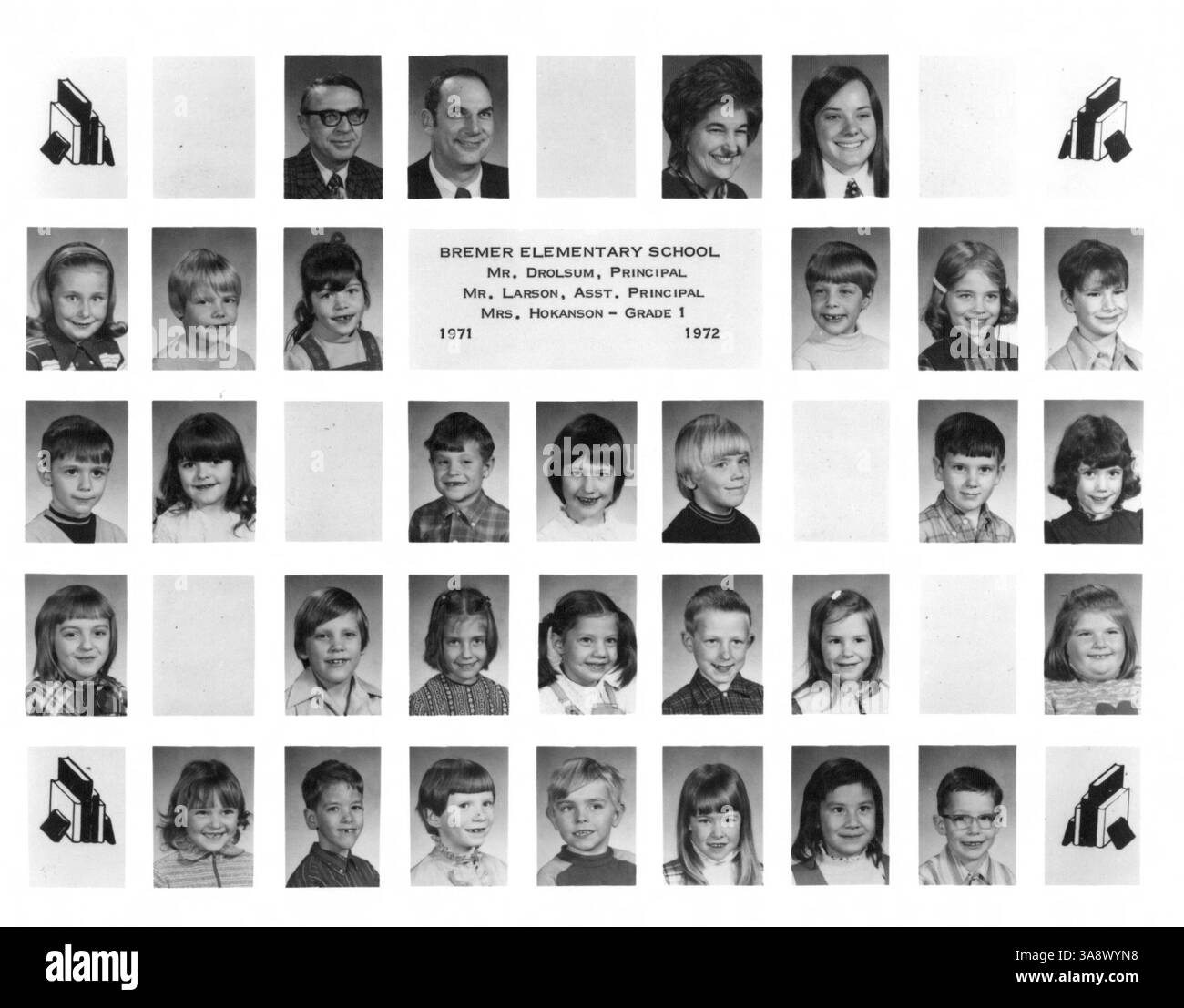 The 1972 yearbook of Bremer Elementary includes class photos of ...