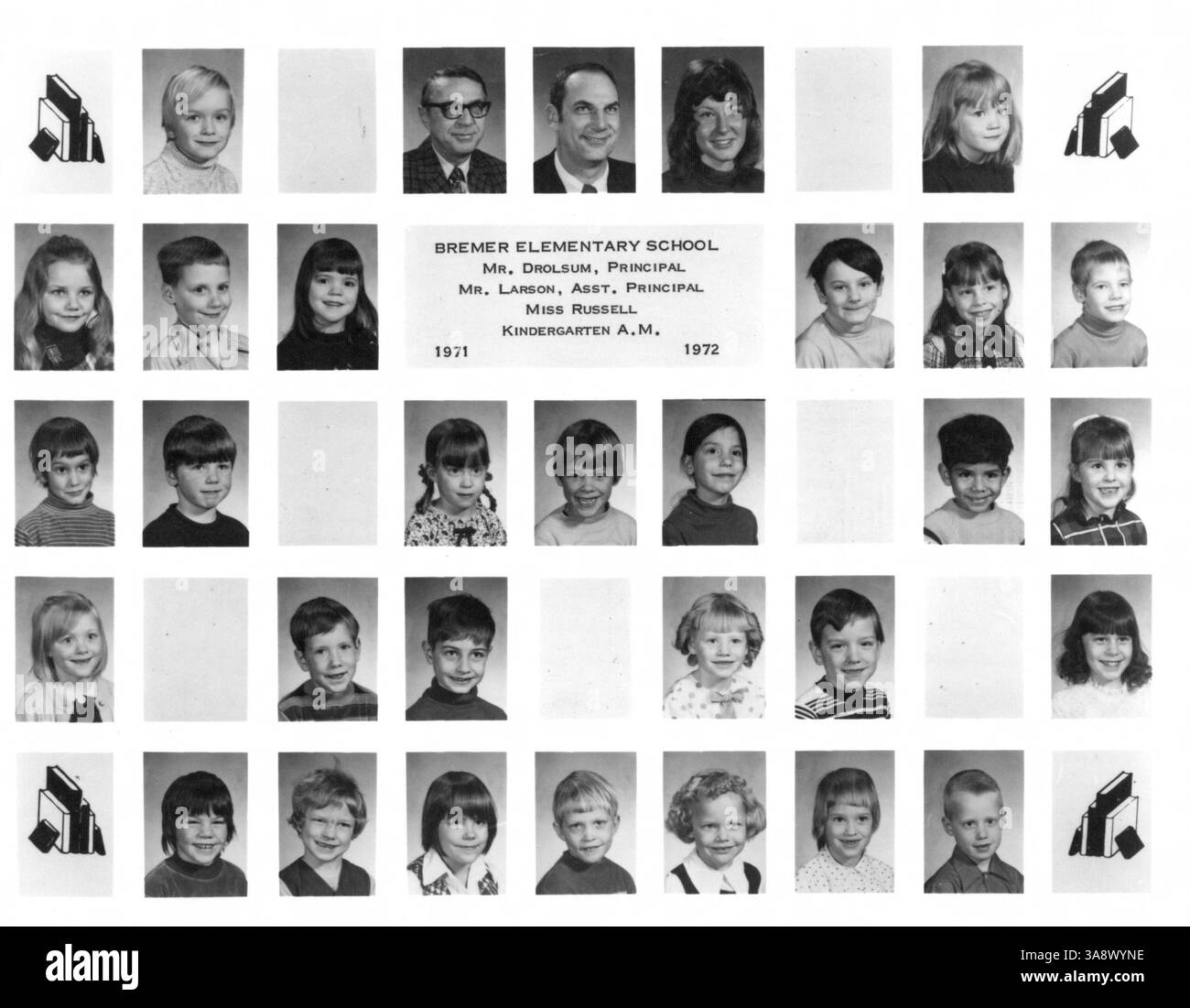 The 1972 Bremer Elementary Yearbook documents the students and teachers ...