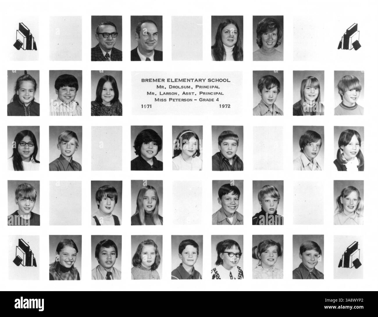 Class photographs from the 1971 1972 bremer elementary yearbook hi-res ...