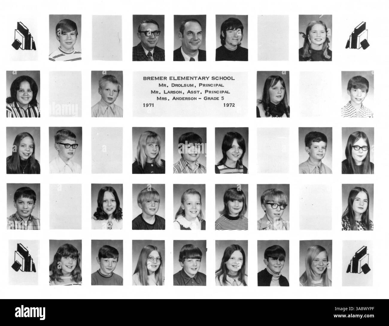 The 1971-1972 Bremer Elementary School yearbook captures students and ...