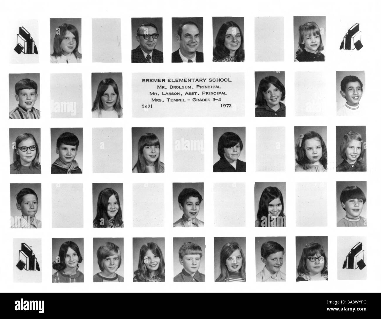 A collection of class photos from Bremer Elementary School in the 1971 ...