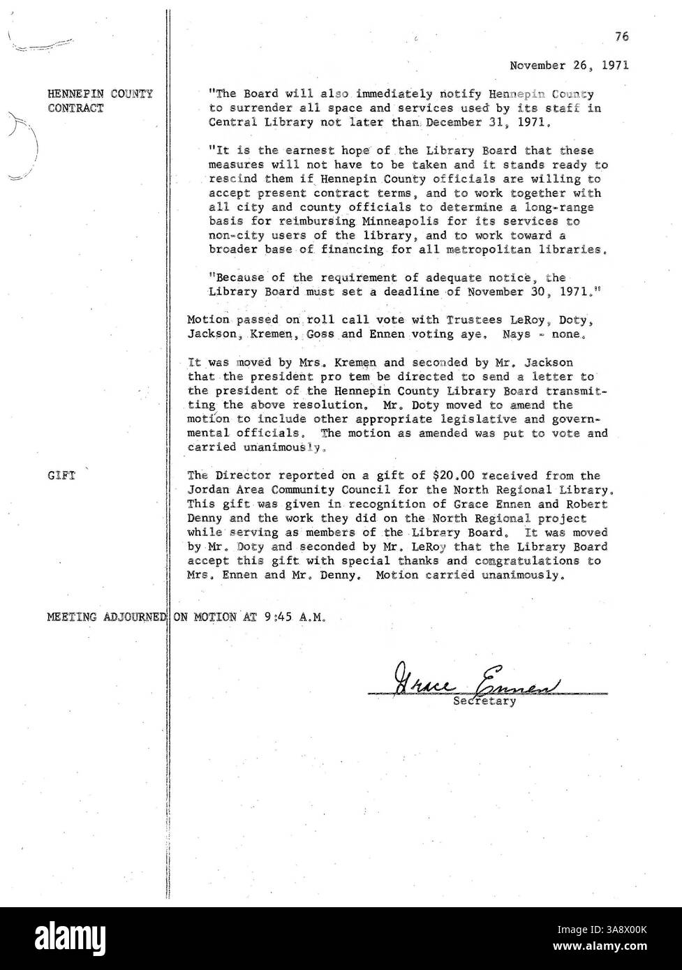 The 1971 meeting minutes of the Minneapolis Public Library Board of ...