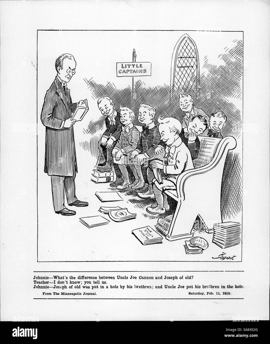 A lighthearted classroom scene where a teacher and student exchange ...