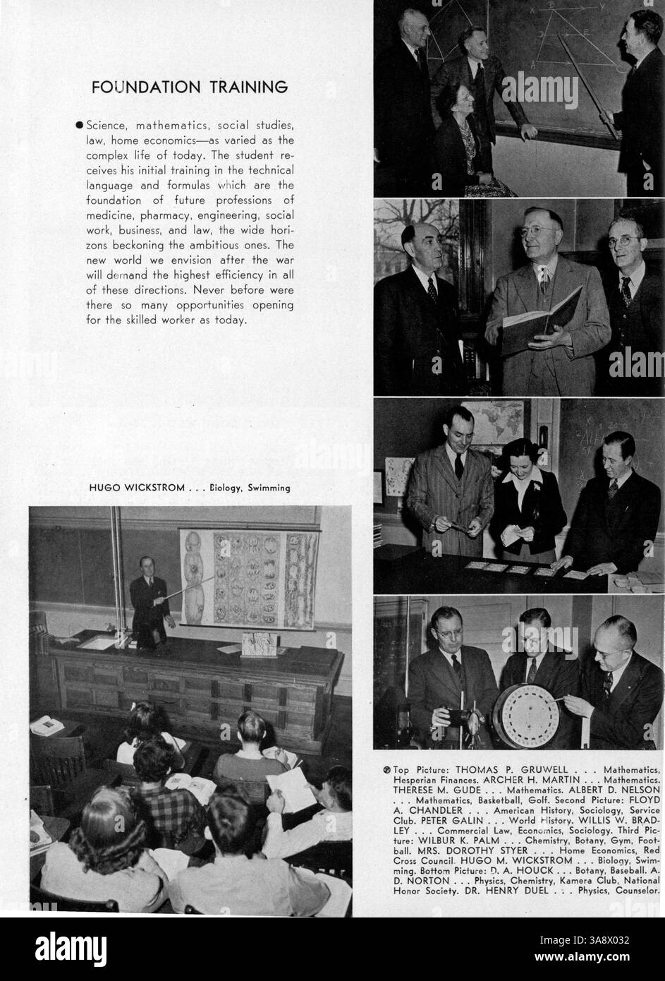 This 1943 high school yearbook captures student life, teachers, clubs ...