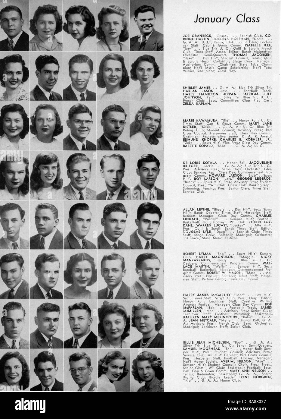 The 1943 Hesperian yearbook documents the key elements of the 1942-1943 ...