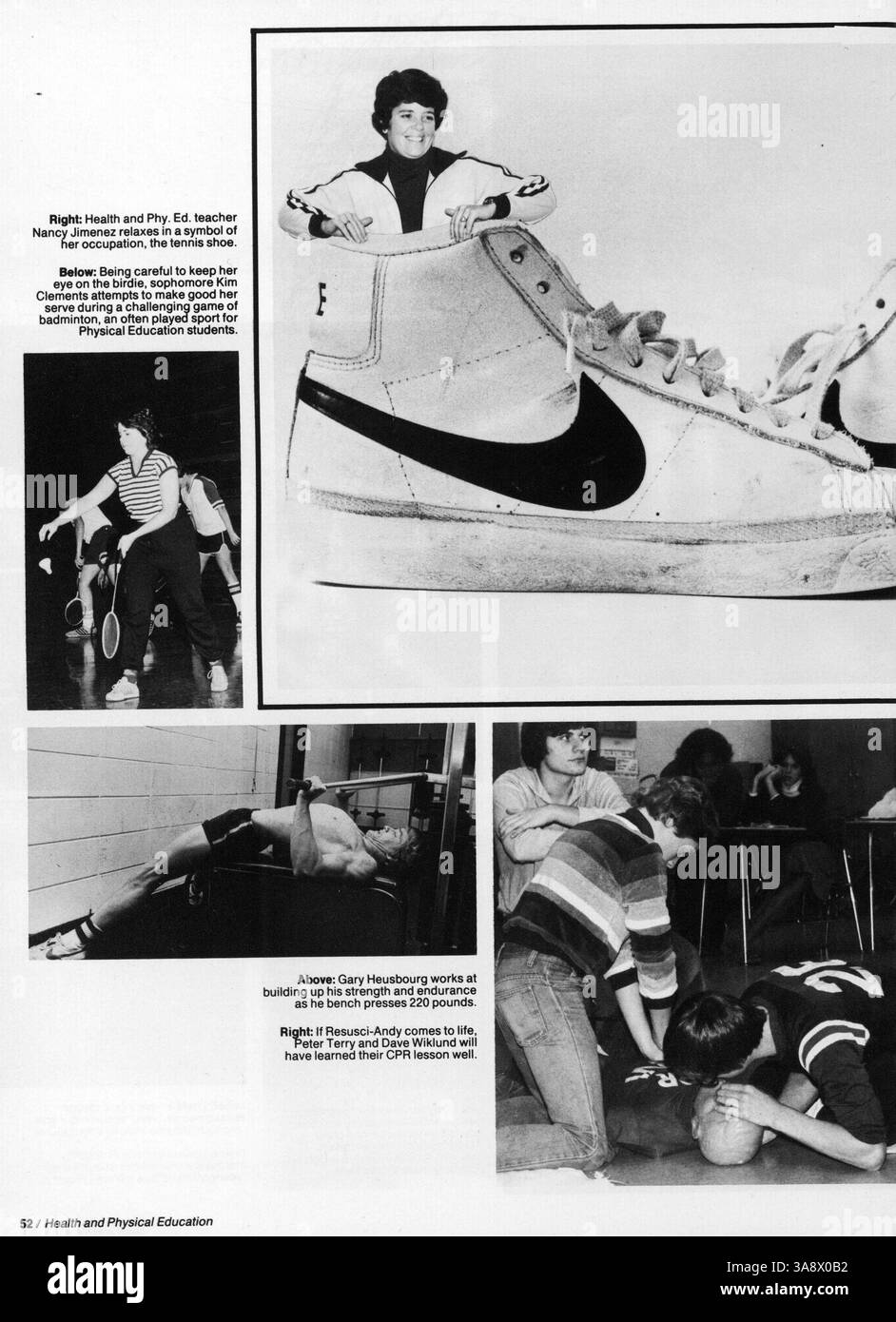 Yearbook from kennedy high school highlights major events hi-res stock ...