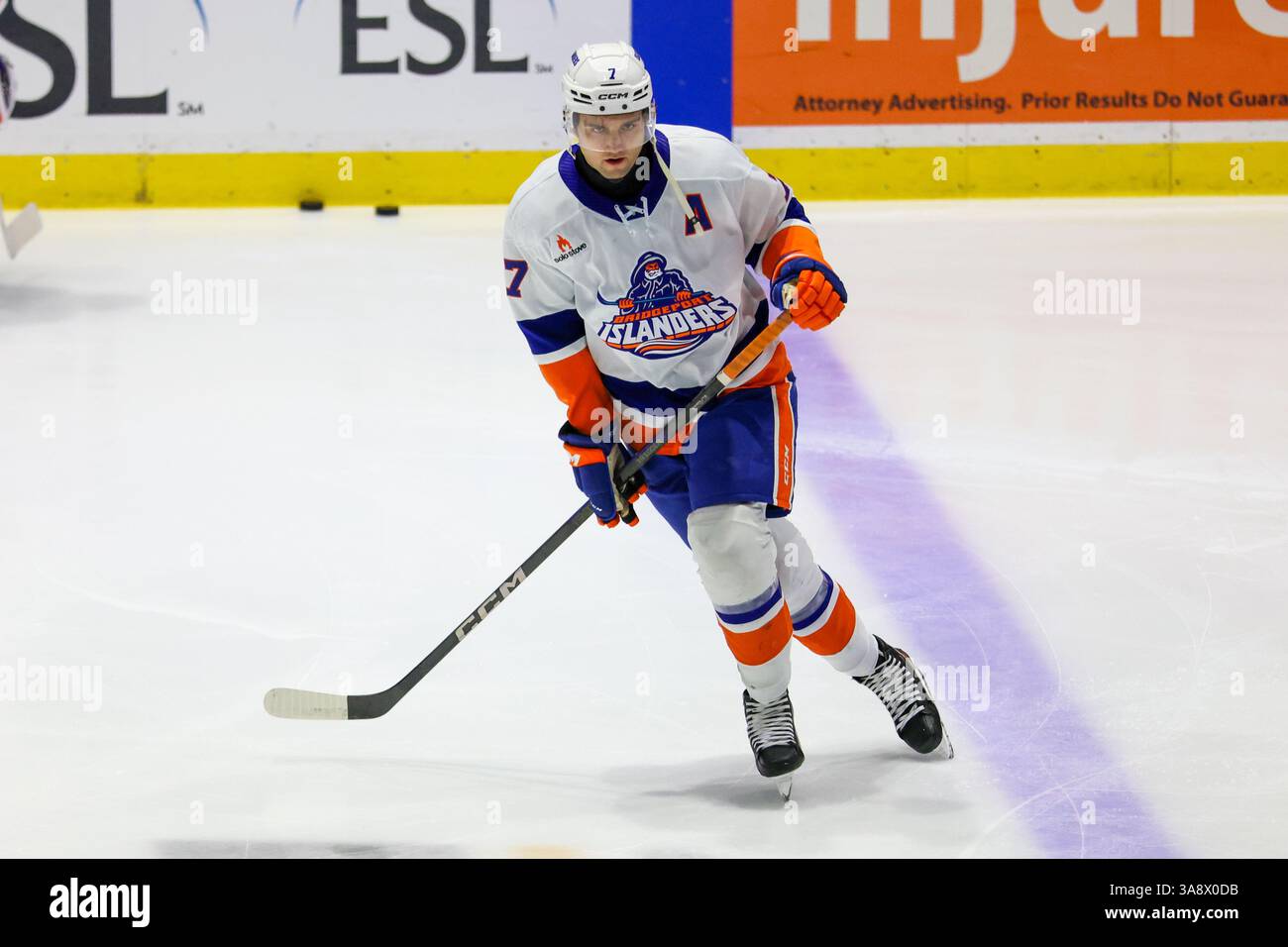 March 28th 2025: Bridgeport Islanders defenseman Grant Hutton (7 ...