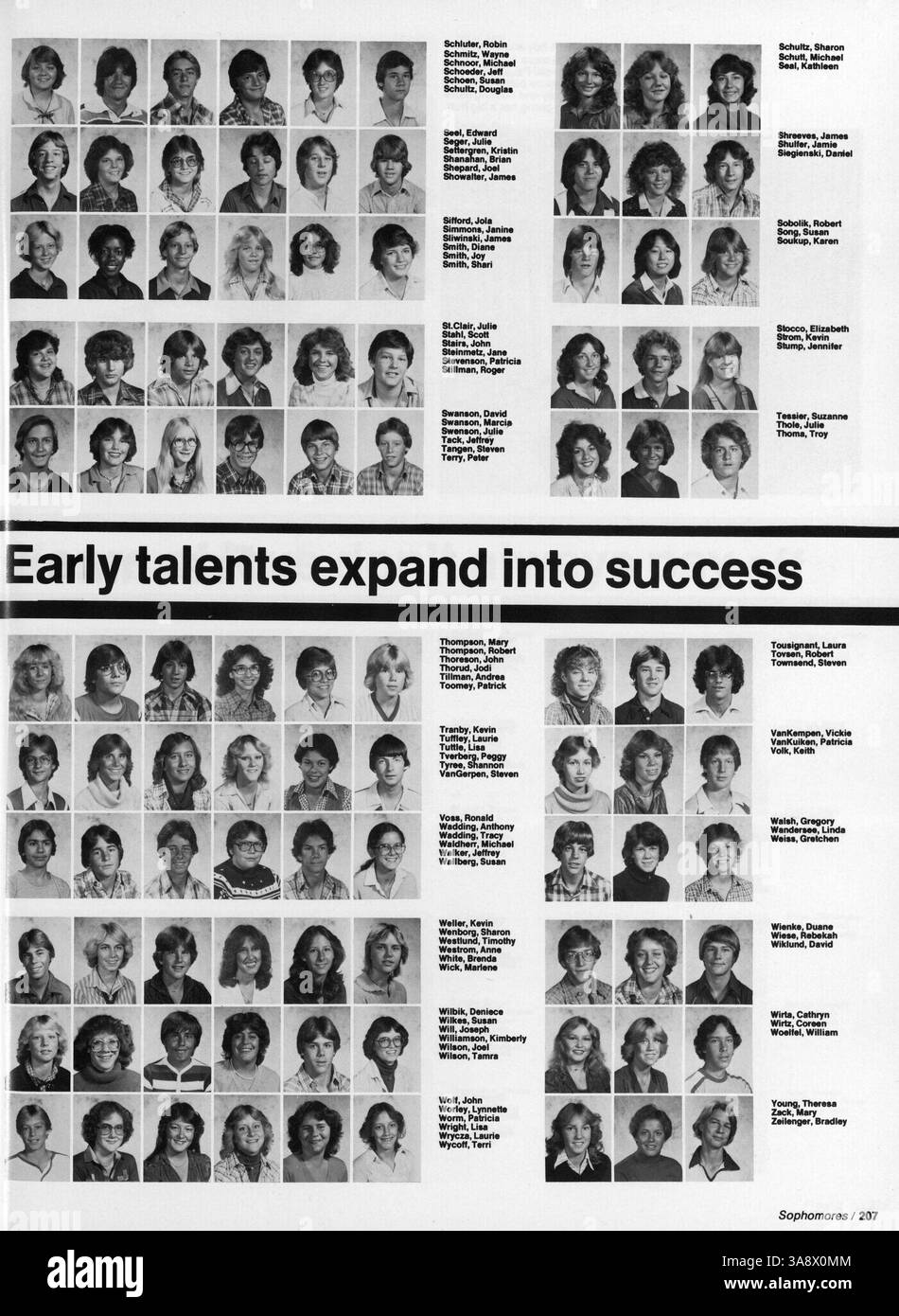 The 1980 yearbook of kennedy high documents student hi-res stock ...
