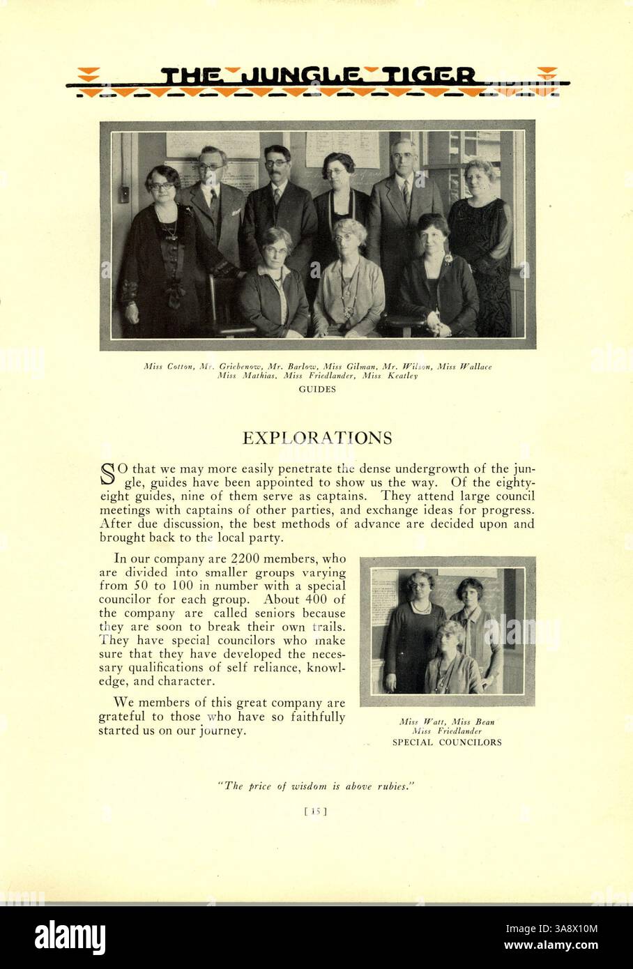 The 'Tiger' Yearbook from South High School, 1928, showcases key events ...