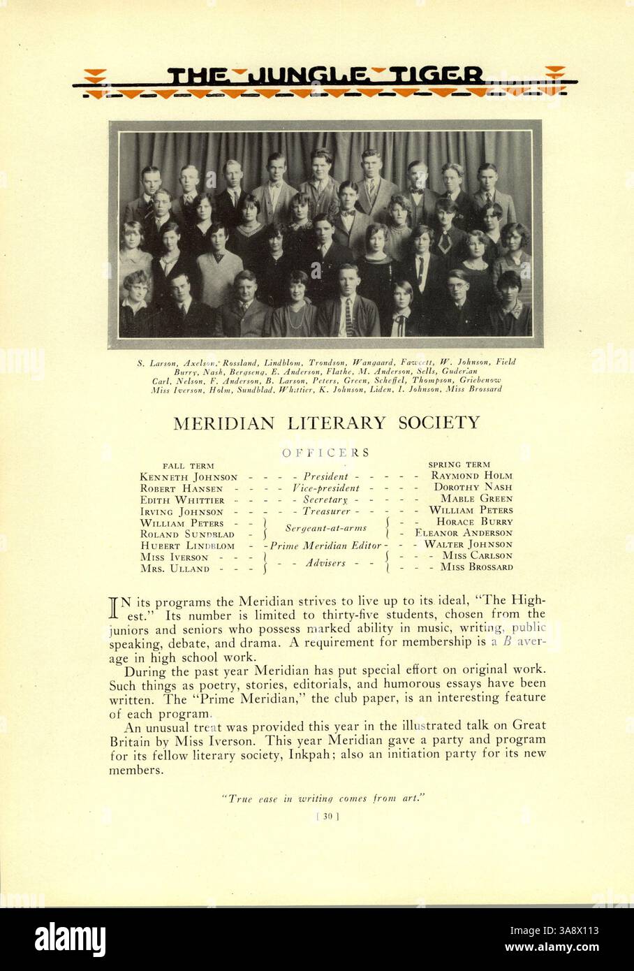 The 1928 'Tiger' Yearbook from South High School highlights key events ...