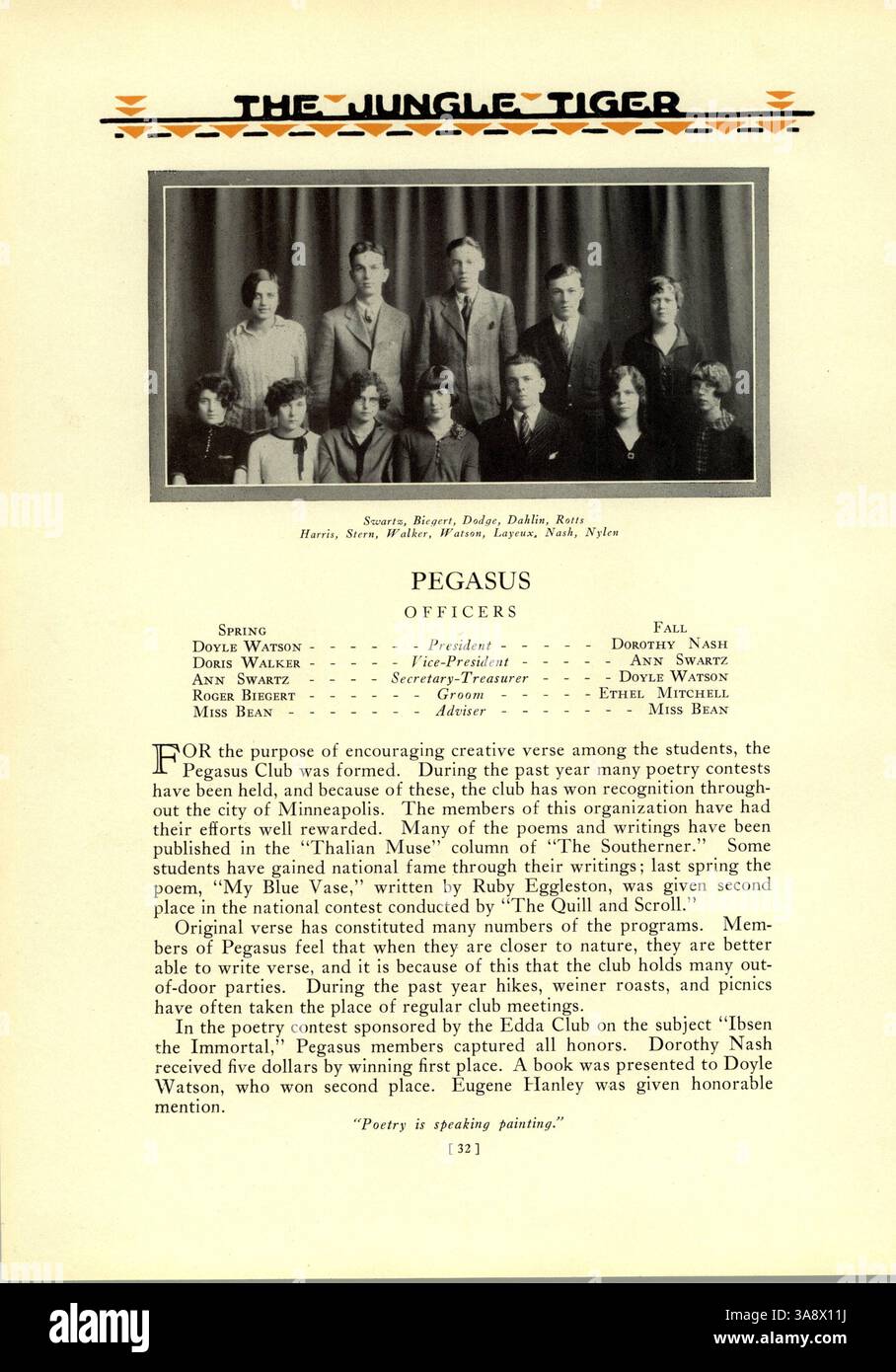 The 1928 'Tiger' Yearbook from South High School captures the school's ...