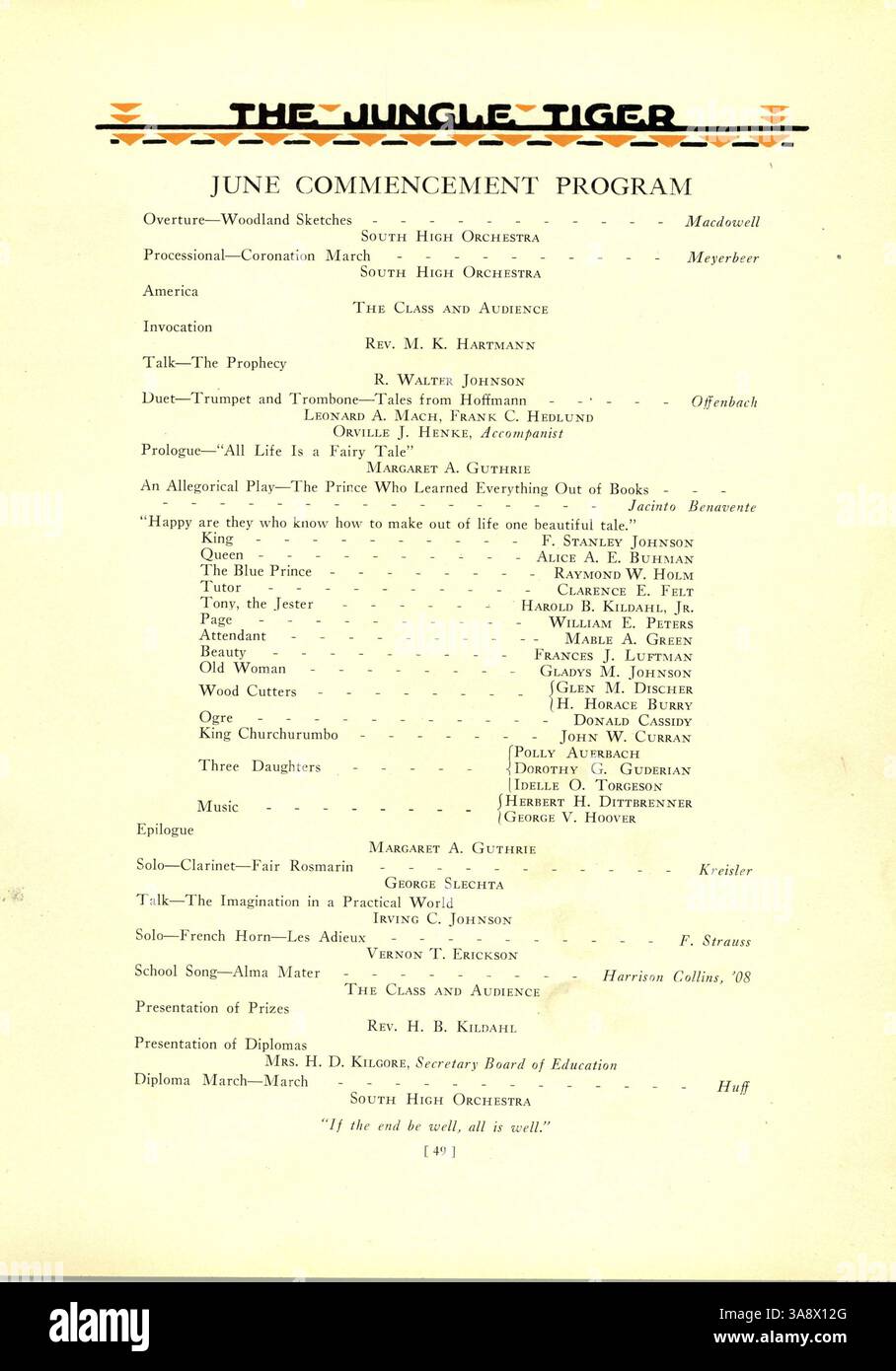 This 1928 South High 'Tiger' Yearbook documents the significant events ...