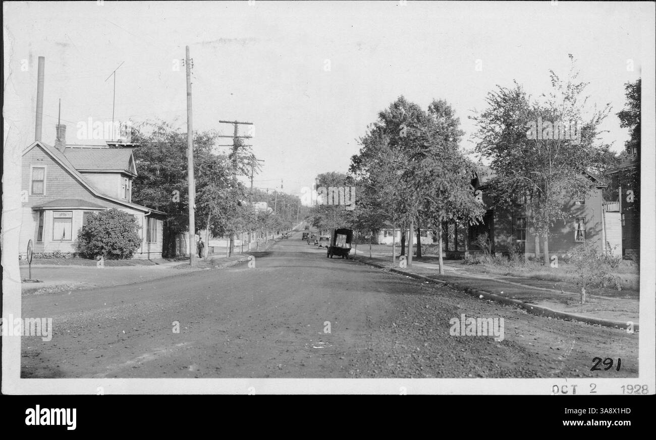 This image shows the intersection of Sharon and Seymour Avenues, with ...