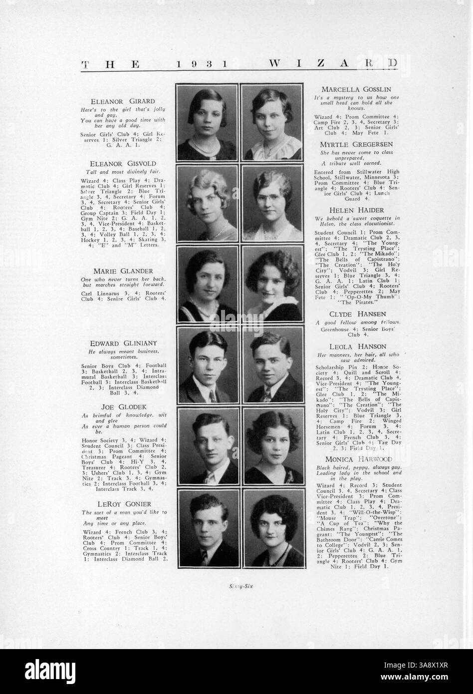 The 1931 Wizard Yearbook captures key school moments from the 1930-1931 ...