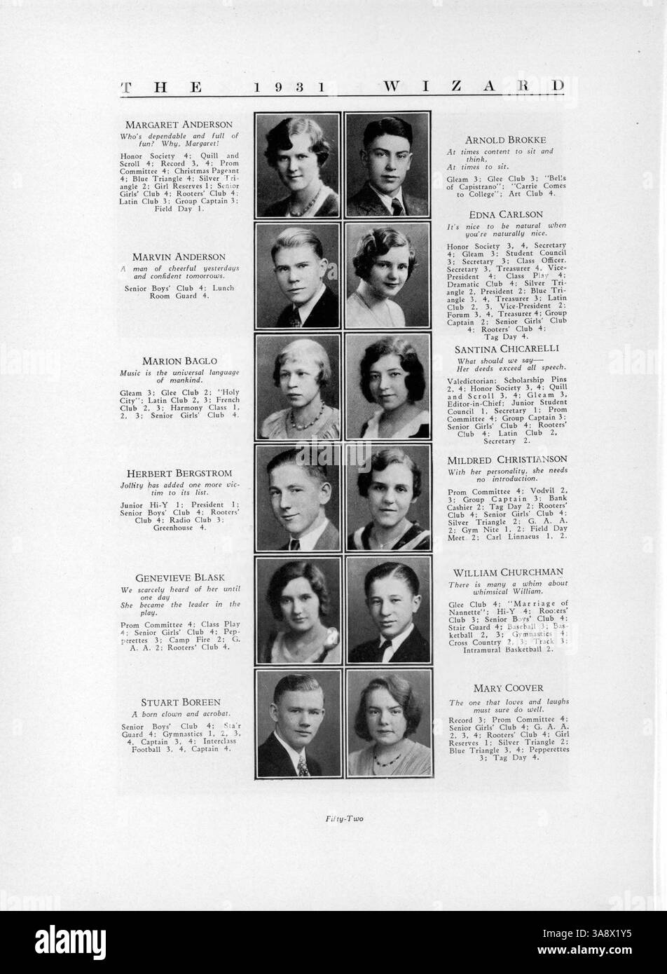 This 1931 Wizard Yearbook from Edison High School documents the students, teachers, athletics ...