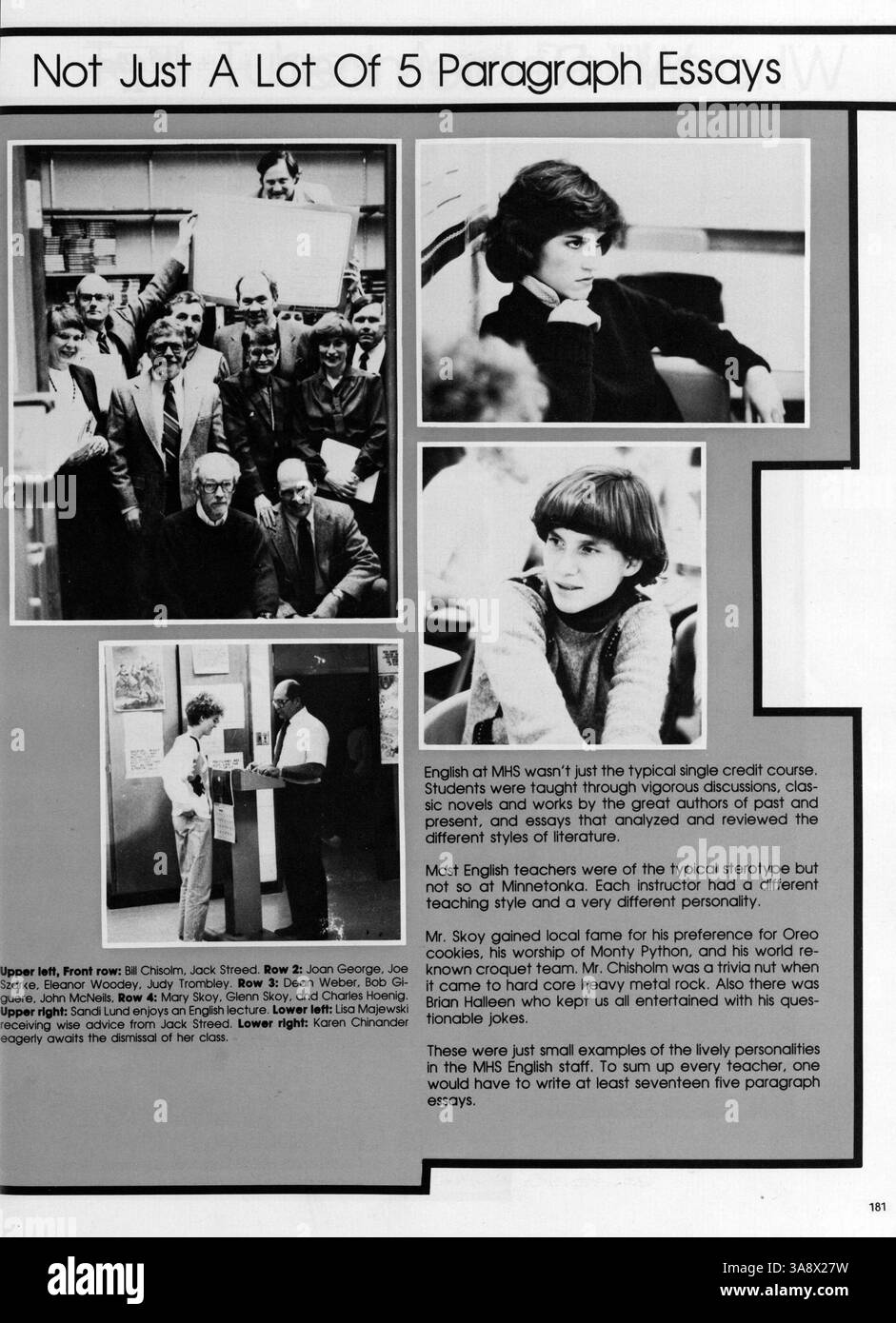 1985 yearbook from minnetonka high school features the students hi-res ...