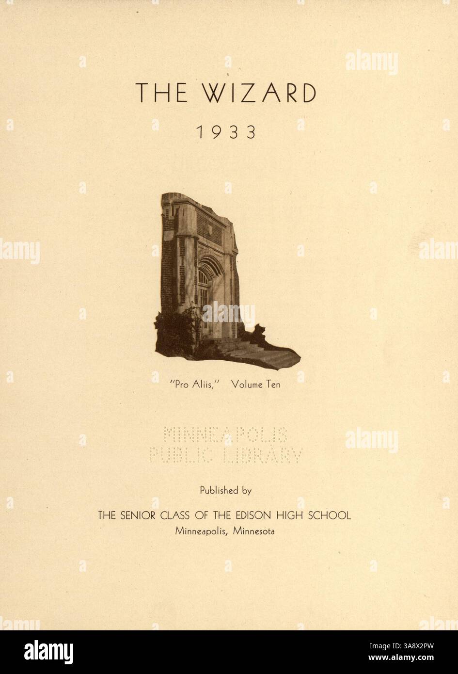 The 1933 Edison Yearbook, Wizard, highlights the achievements and ...
