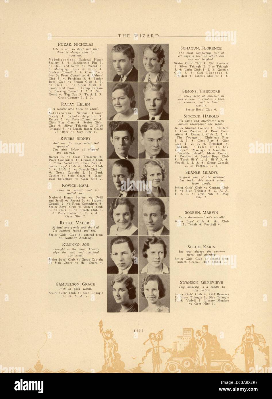 The 1933 Wizard Yearbook captures significant events and achievements ...