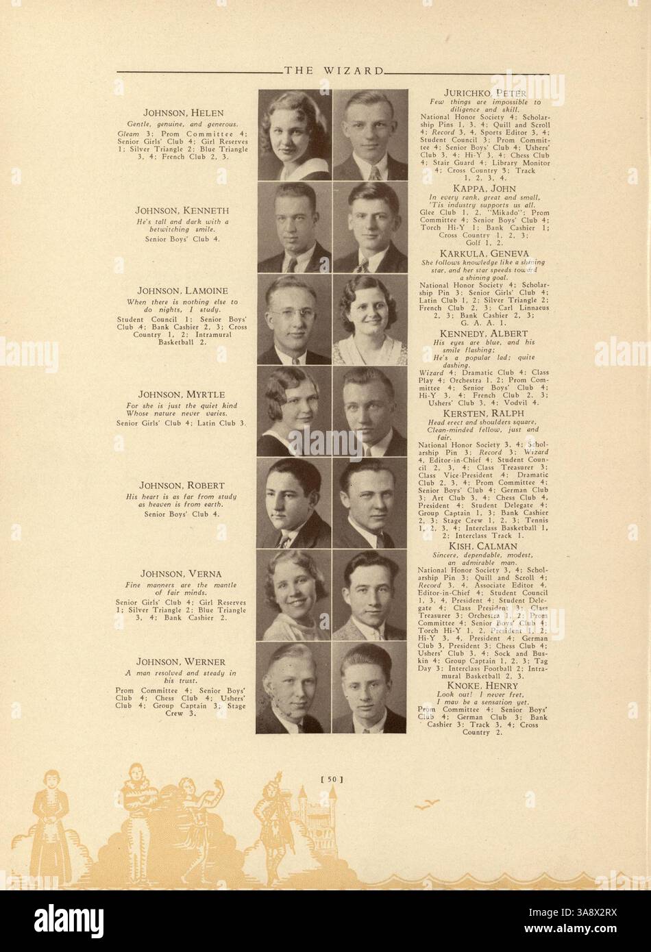 This high school yearbook from Edison High School, Wizard 1933 ...