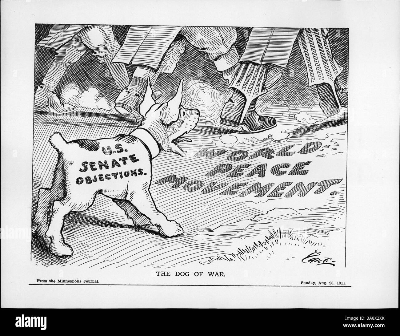 Treaty of versailles cartoon hi-res stock photography and images - Alamy