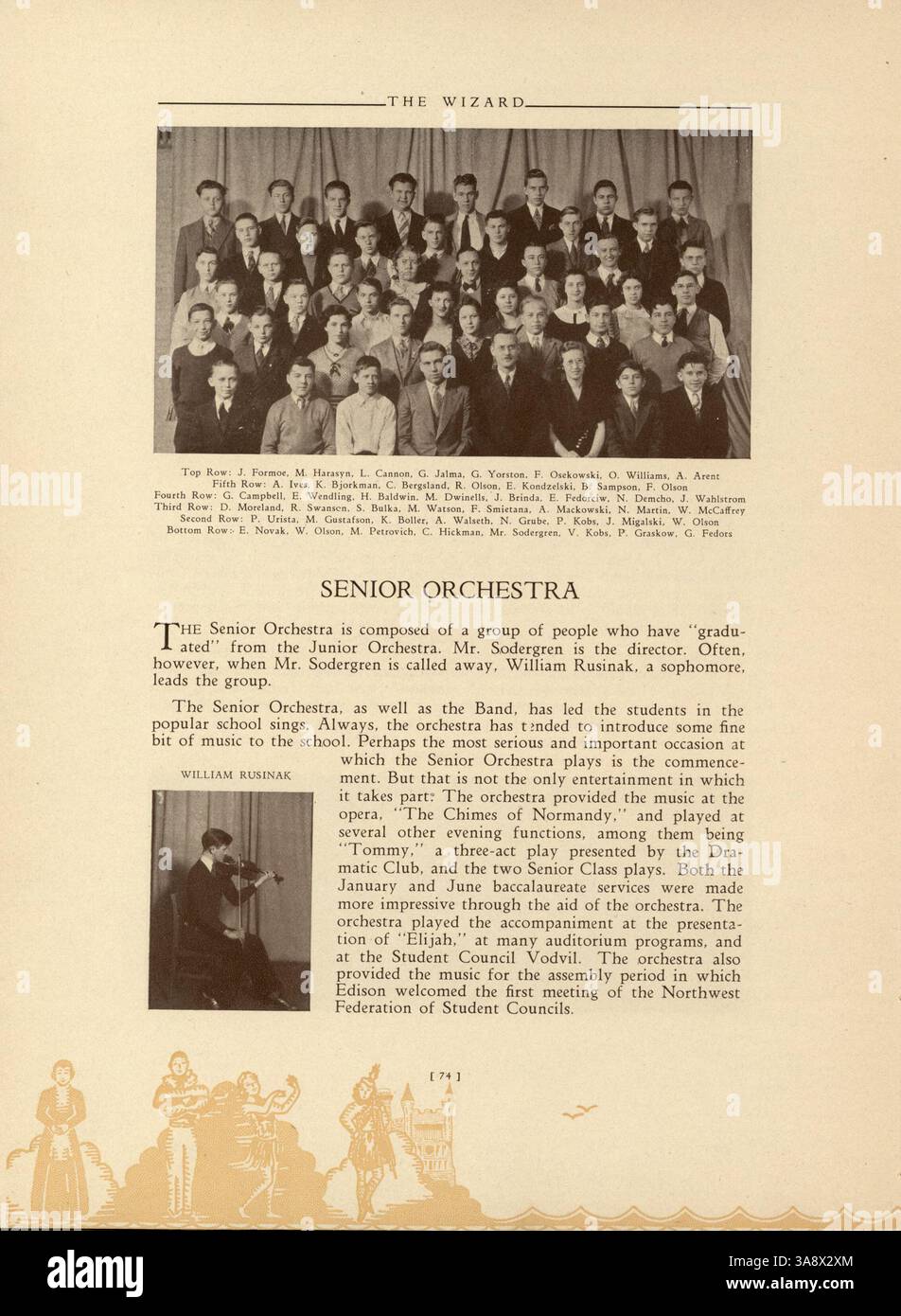 This 1933 edition of the Wizard Yearbook captures the academic ...