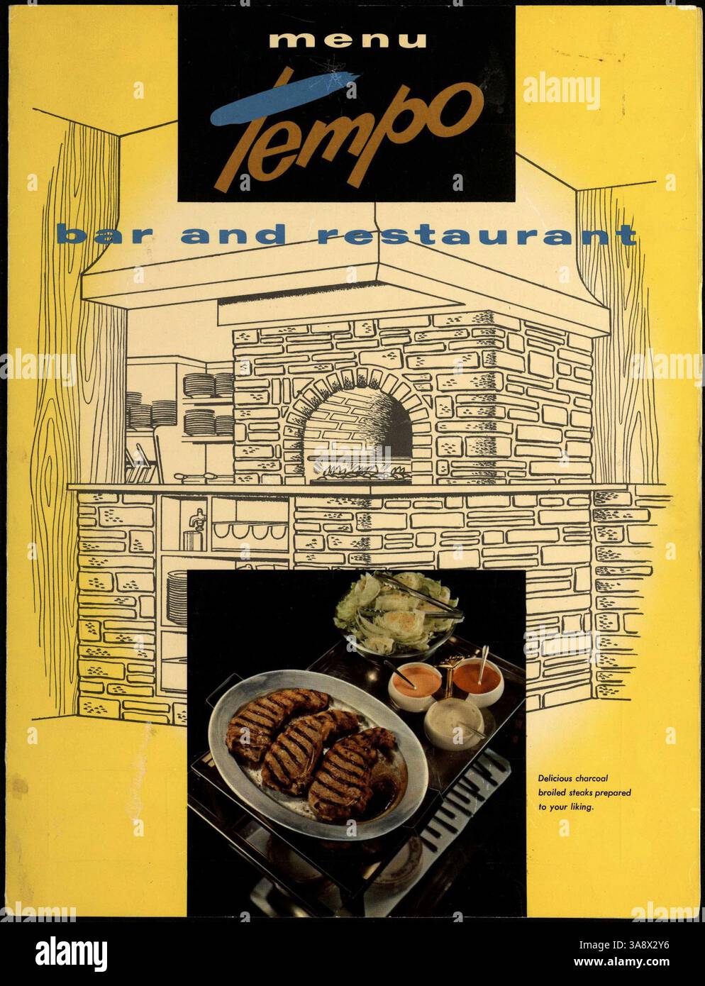 The Tempo Bar and Restaurant's menu features a variety of steaks ...