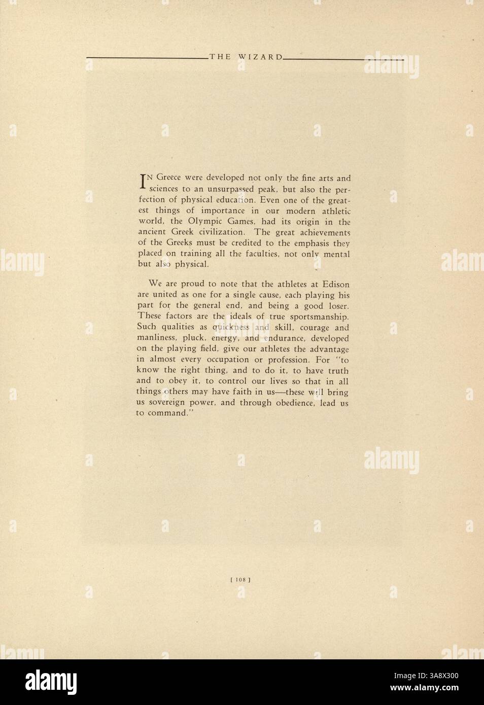 The 1933 Edison Yearbook, 'Wizard', provides an overview of the ...