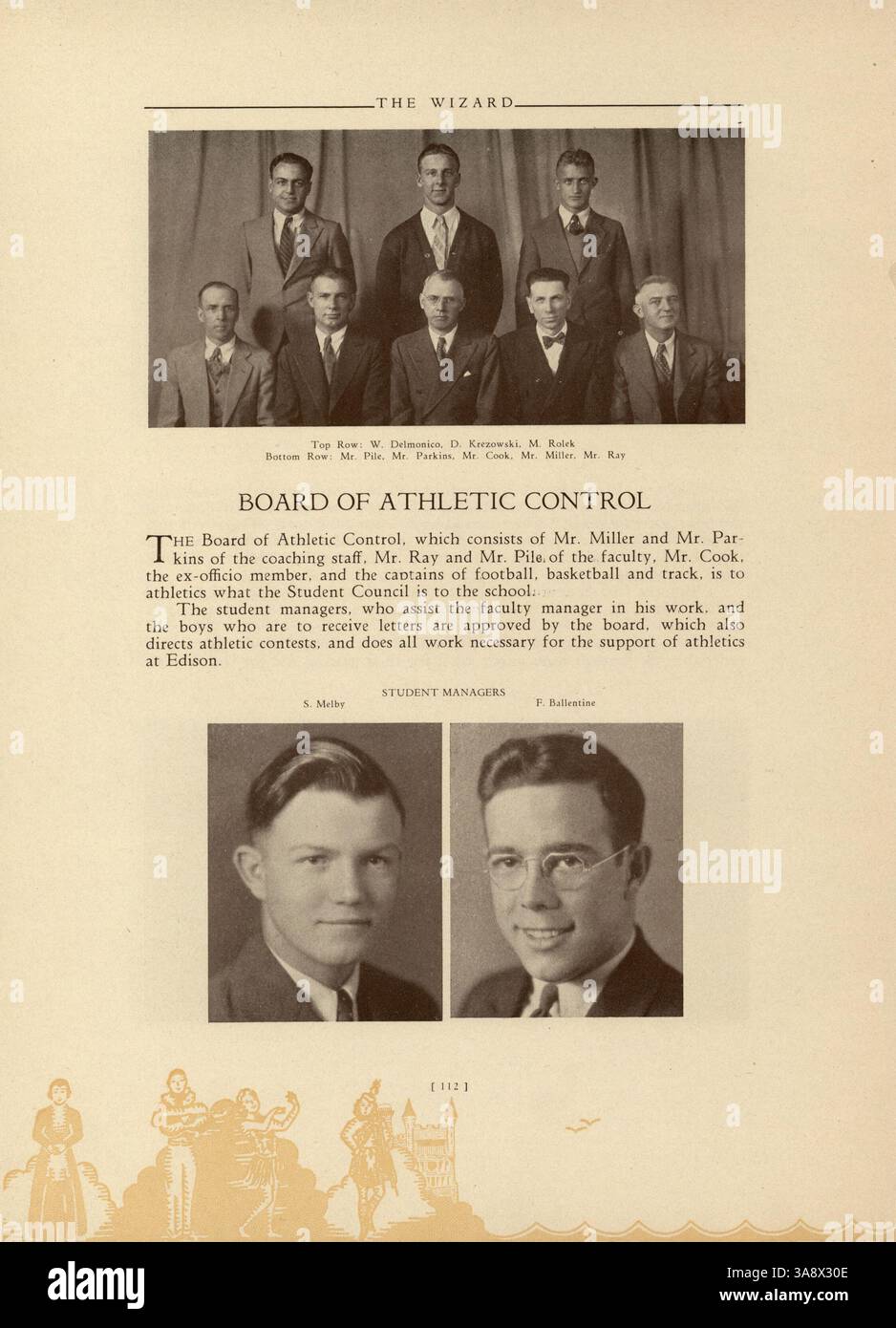 The 1933 Edison Yearbook, 'Wizard', captures the essence of the 1932 ...