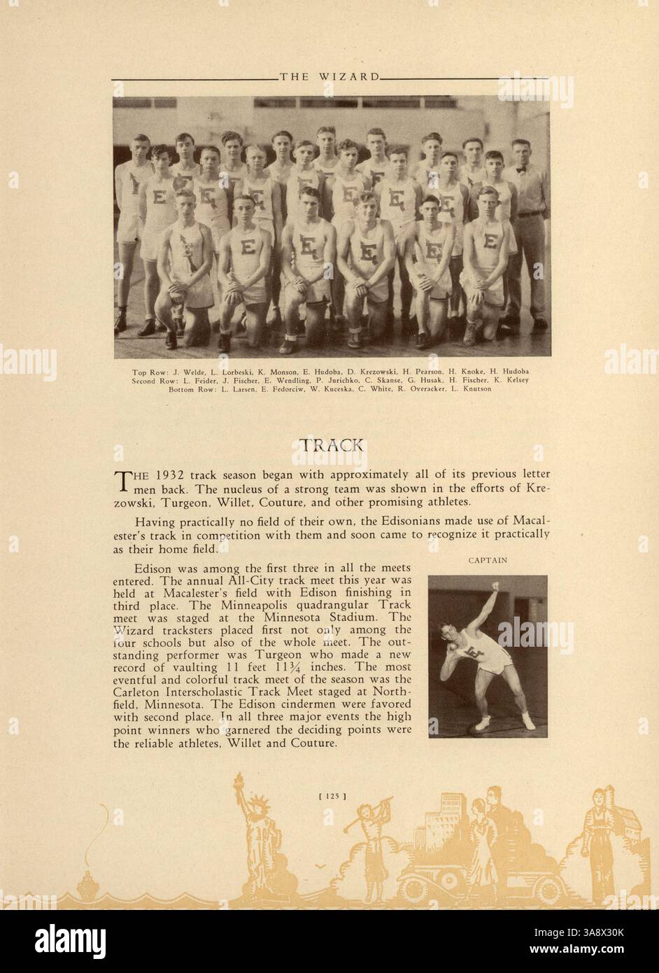 The 1933 edition of 'Wizard', Edison High School's yearbook, highlights ...