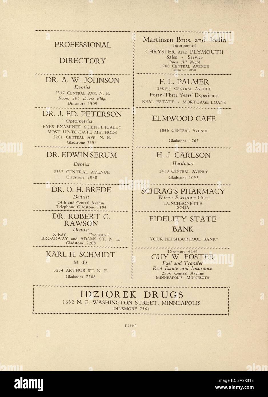 The 1933 edition of the 'Wizard' yearbook documents the student body ...