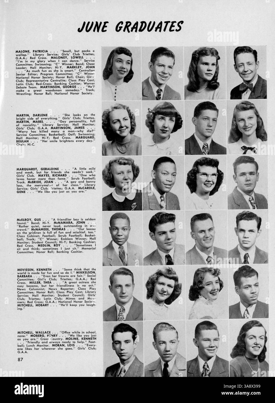 The 1948 centralian yearbook documents the diverse student body hi-res ...