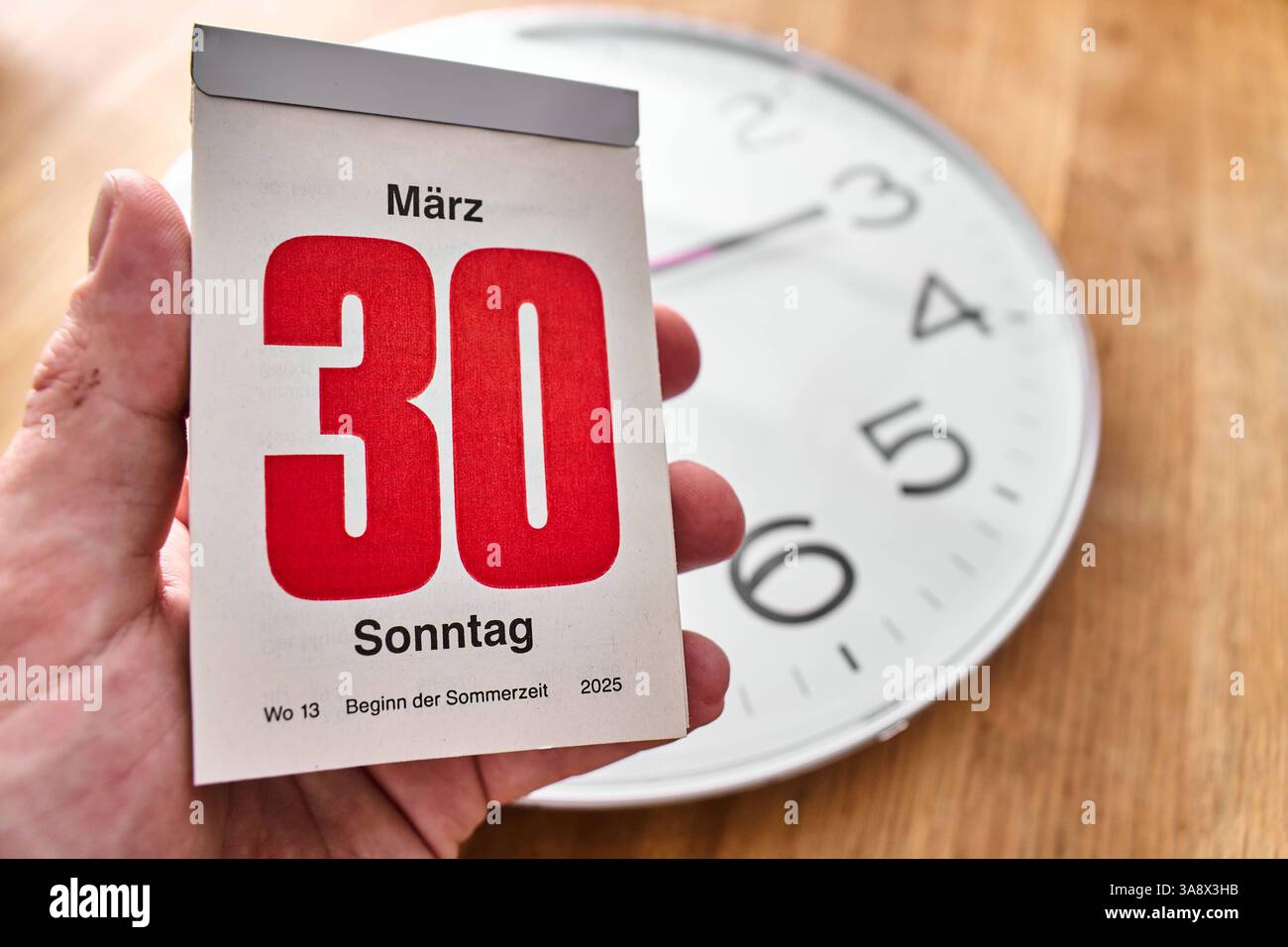 Bavaria, Germany - March 29, 2025: A calendar page with the date March ...