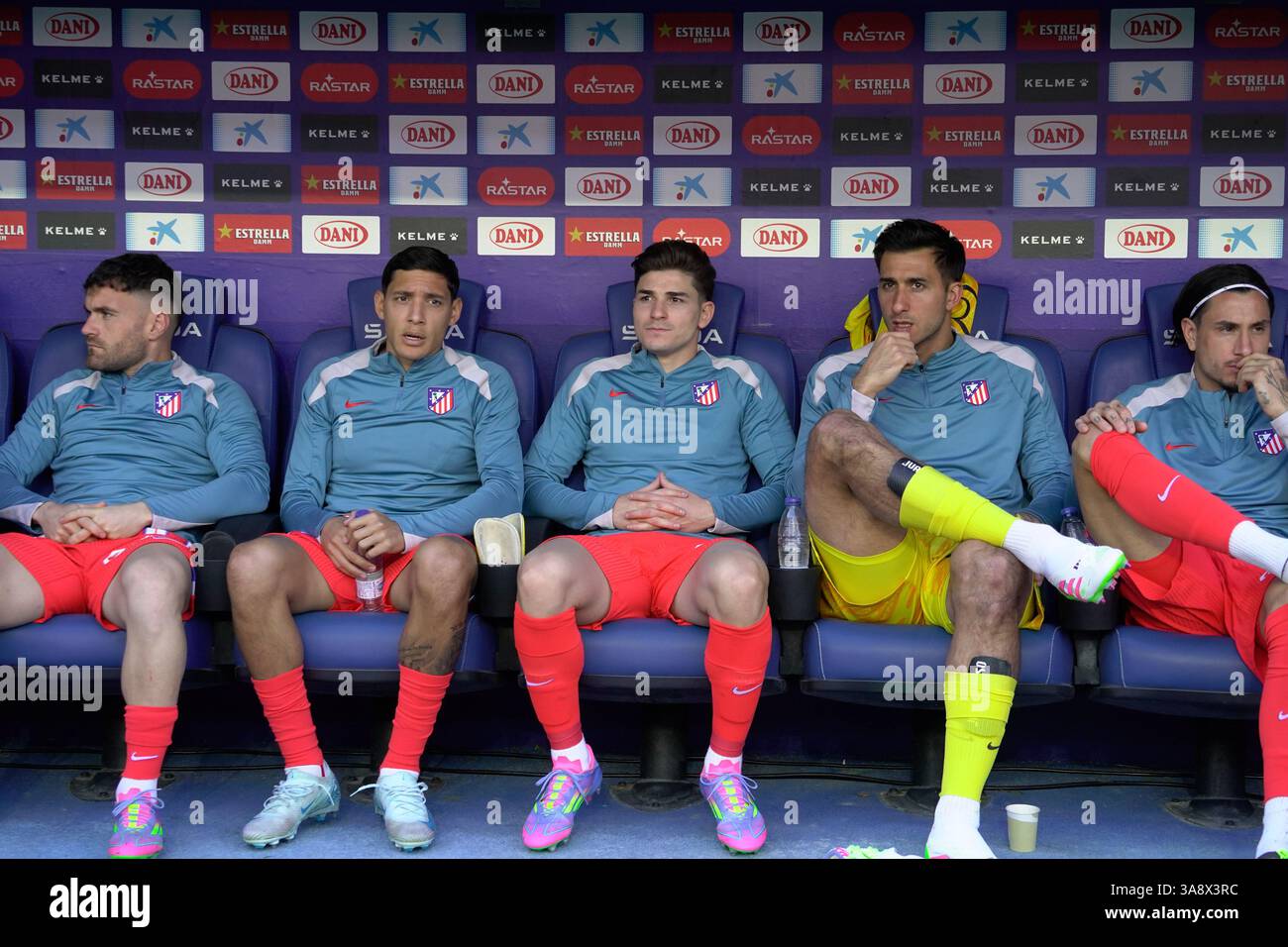 Barcelona, Spain, March 29th 2025 Julian Alvarez (N19) on the bench ...