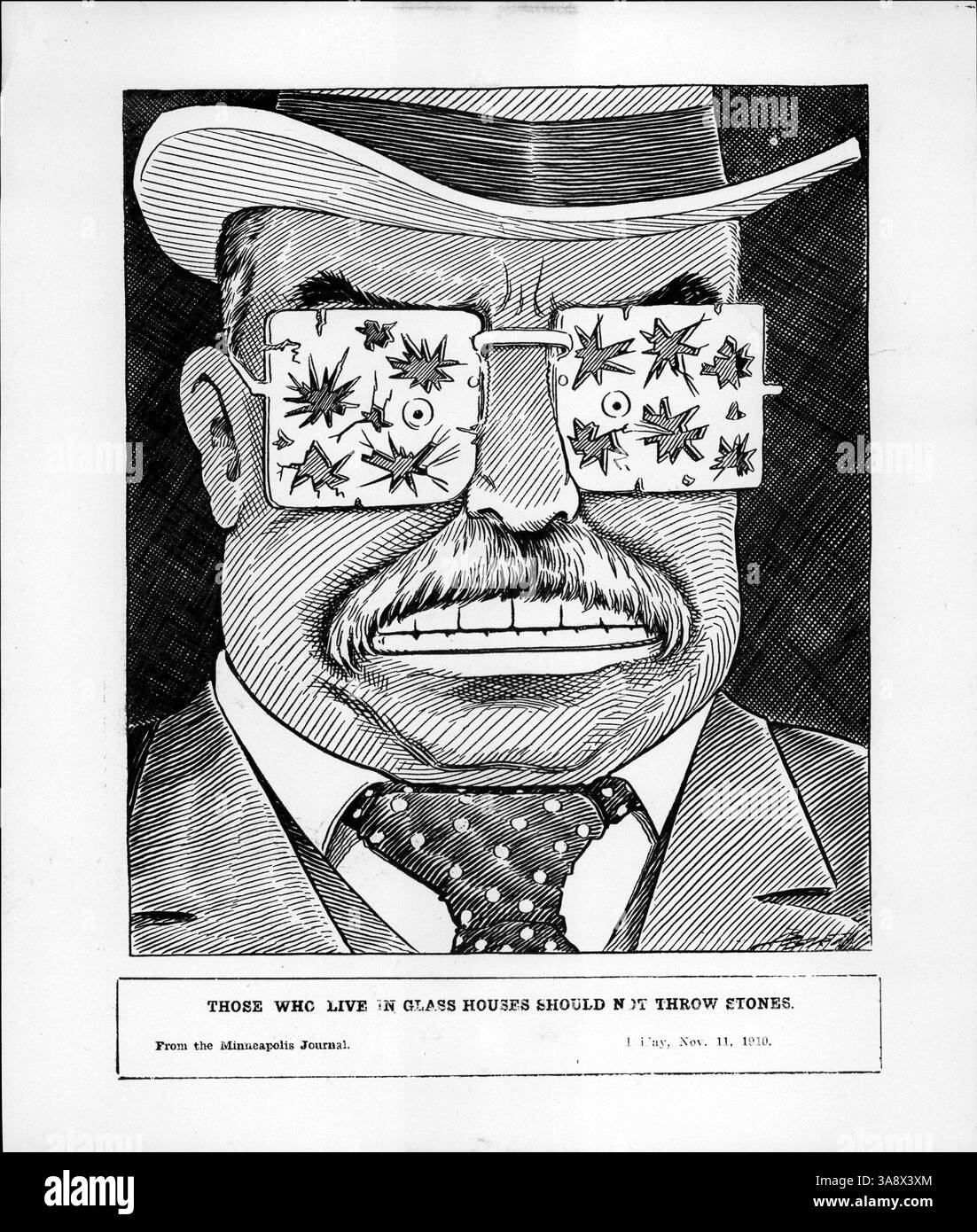 This political cartoon features theodore roosevelt wearing shatt hi-res ...