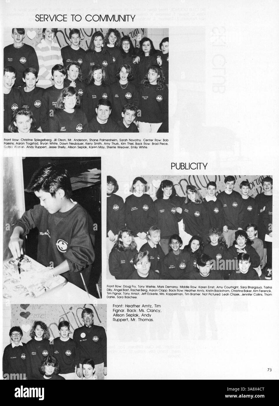 This yearbook from Olson Jr. High documents the key moments of the 1987 ...