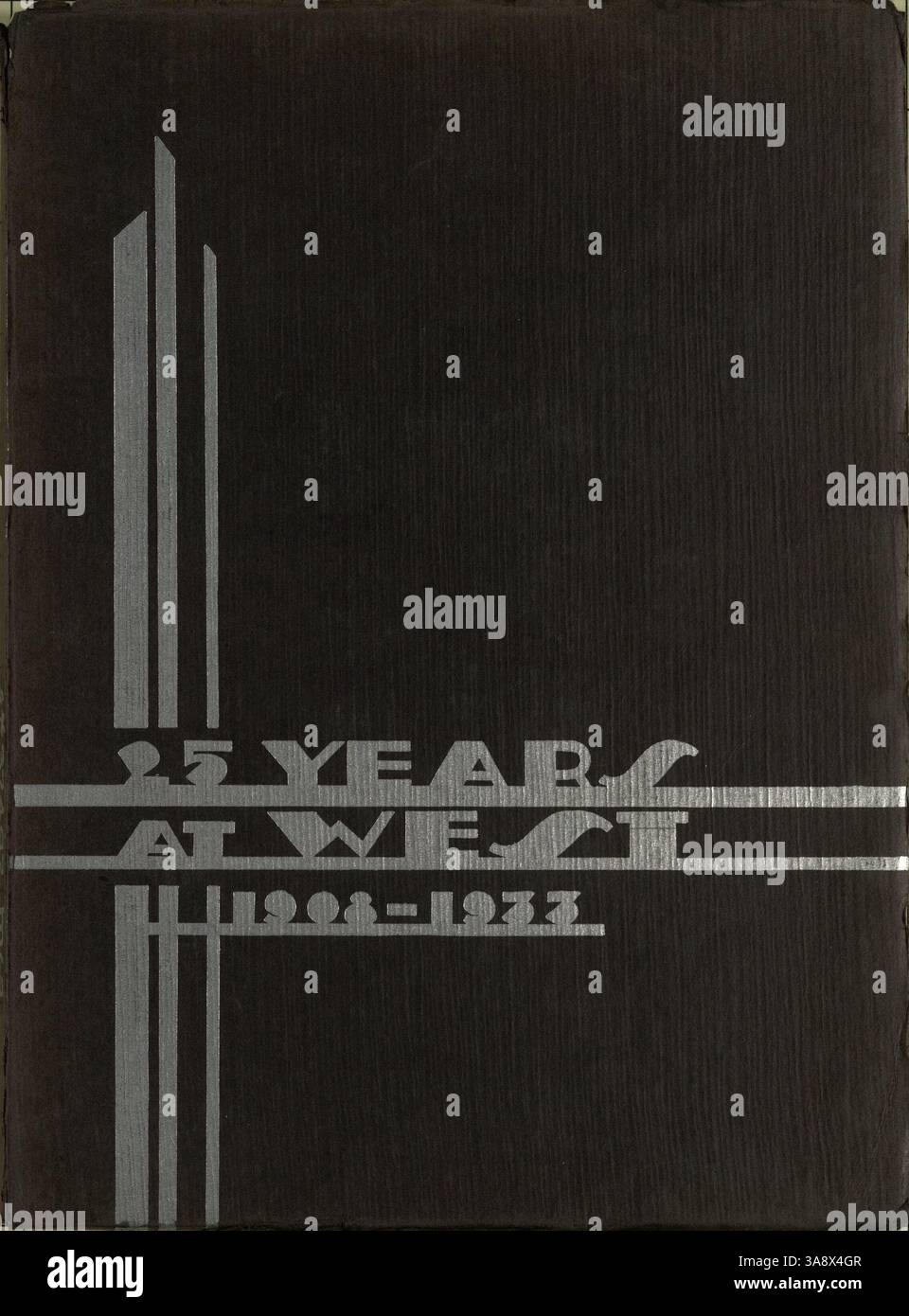 This 1933 yearbook commemorates the 25th anniversary of West High ...