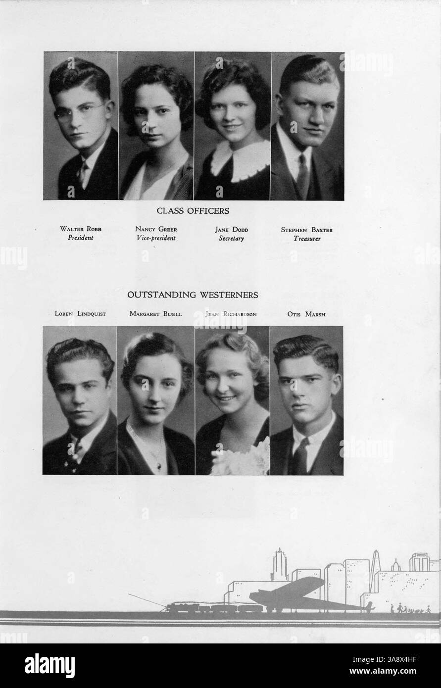 The 1933 West High yearbook commemorates the 25th anniversary of the ...