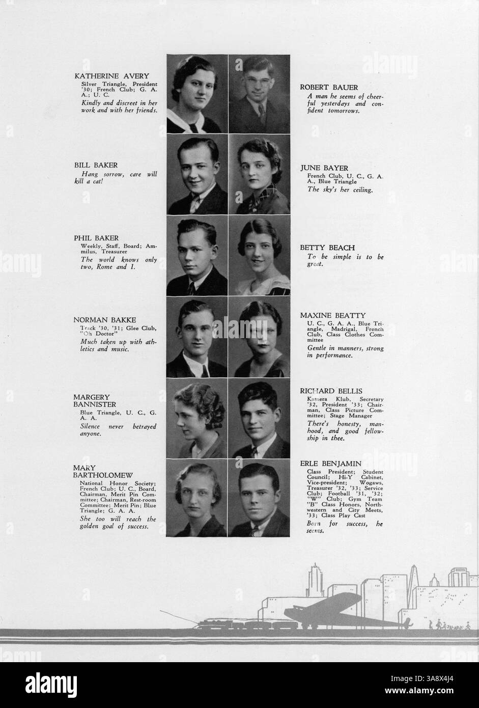 This 1933 yearbook of West High School highlights the major events ...