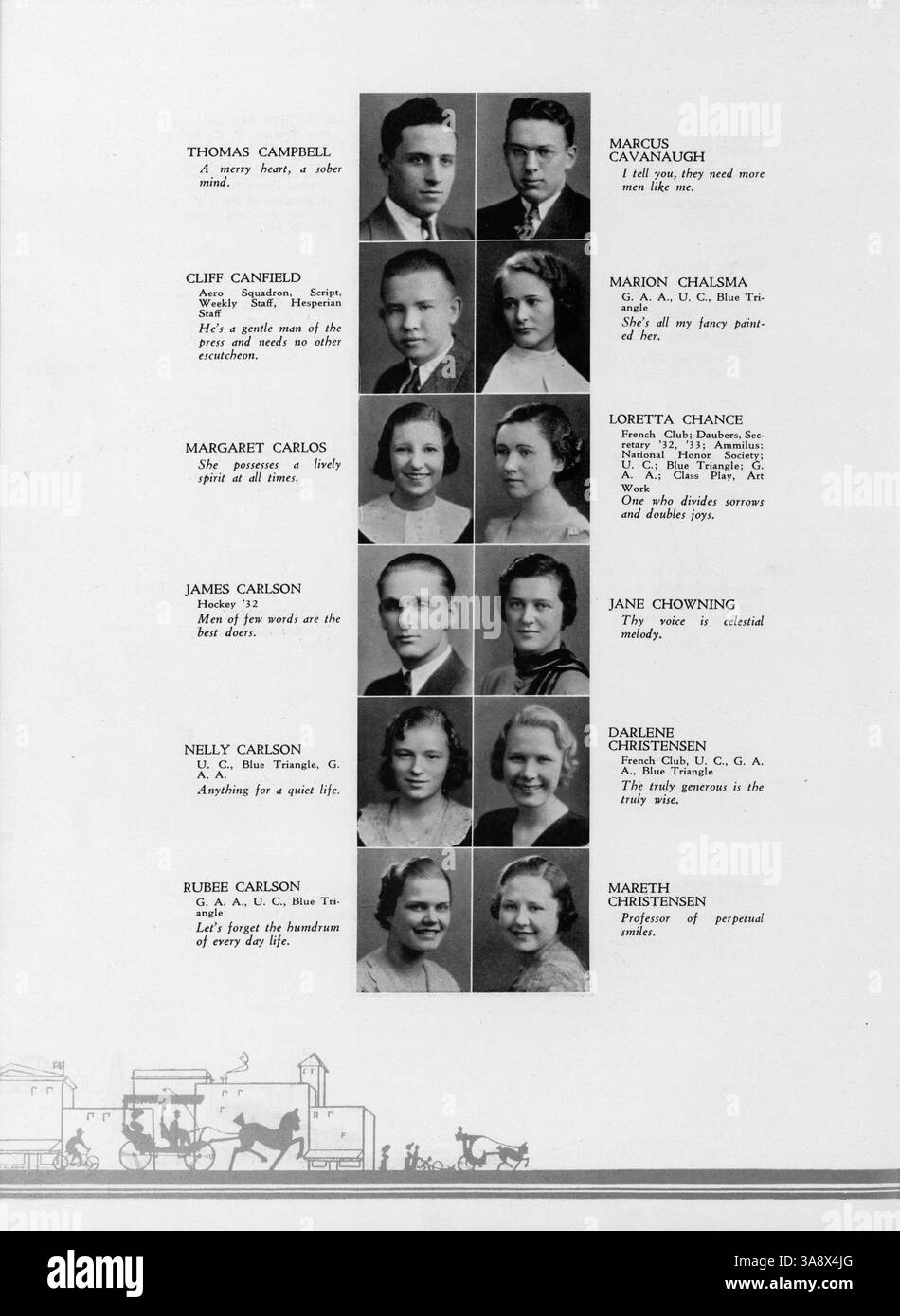 This 1933 yearbook of West High School highlights major school events ...