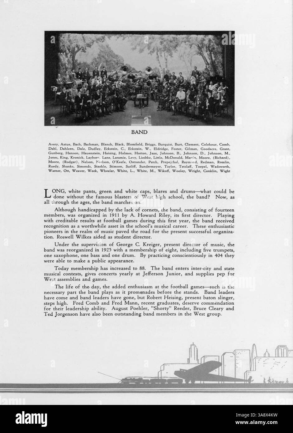The 1933 West High yearbook marks the school's 25th anniversary by ...