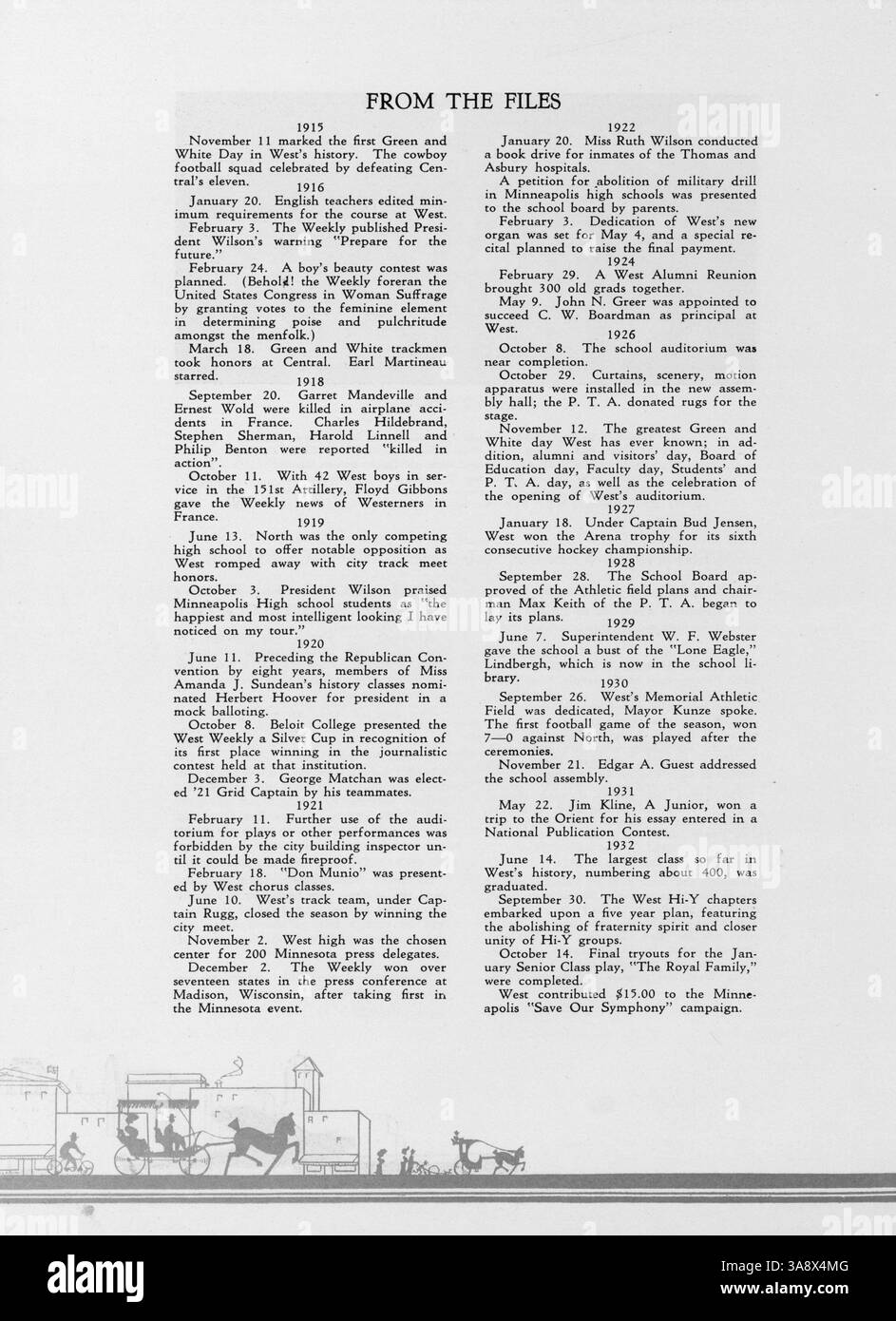 The 1933 edition of West High’s yearbook celebrates 25 years at the ...