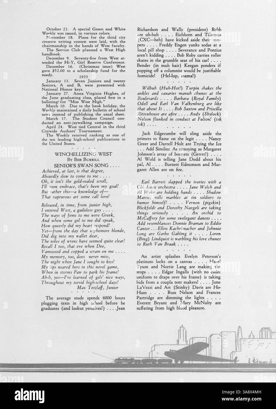 The 1933 West High Yearbook captures the school’s 25th anniversary ...